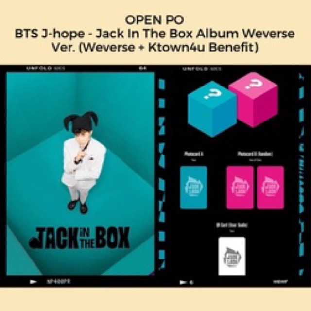 Jual BTS Jhope Jack in the Box solo Album Weverse ver benefit dan ktown4u benefit | Shopee Indonesia