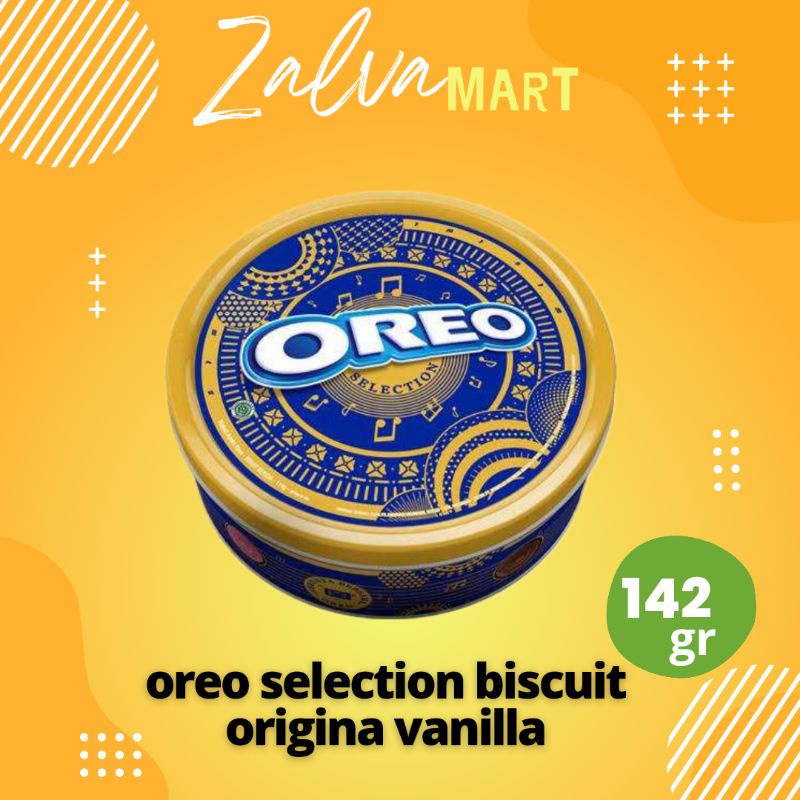 Jual OREO Selection Biscuit Original Vanilla kaleng kecil 142,5 g ...