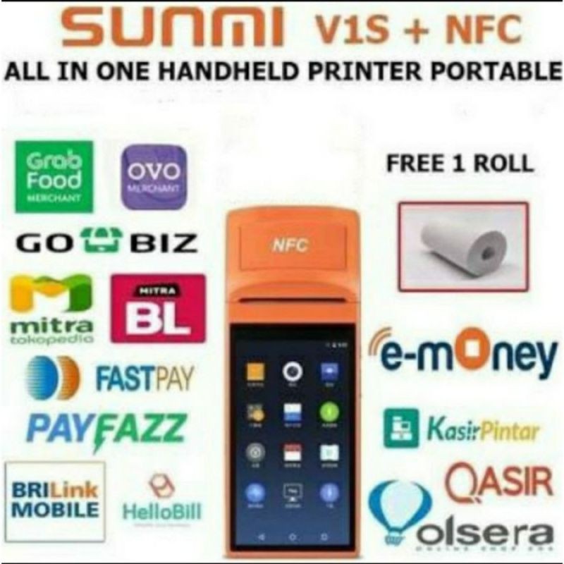 Jual PRINTER POS THERMAL NFC ANDROID WIFI SCANNER BARCODE (GRAB/GOJEK ...