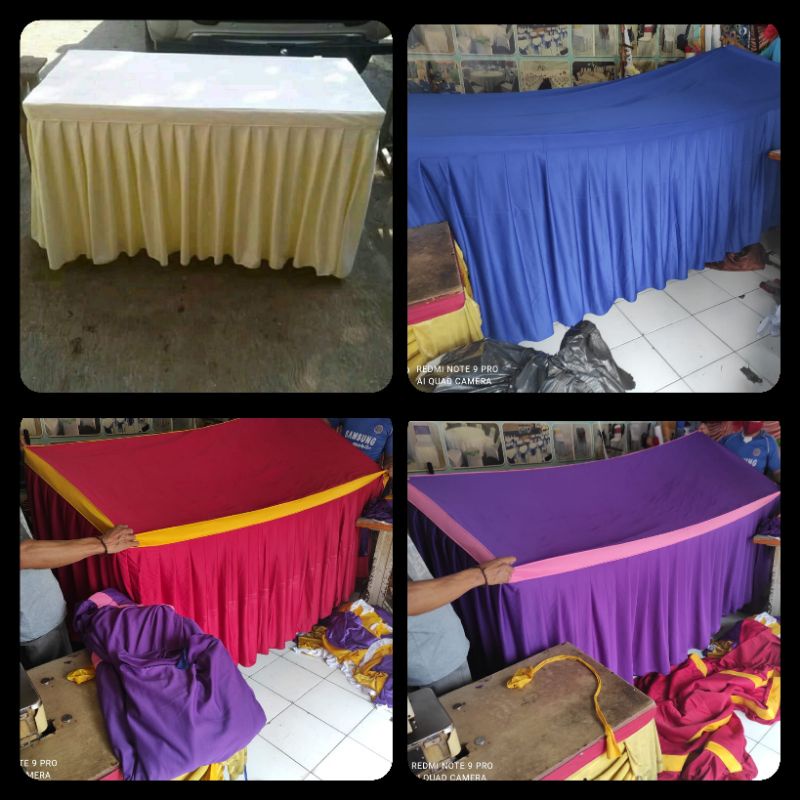 Jual cover meja (120x60x75) warna bisa rikuest (bahan loto/tebal) bisa ...
