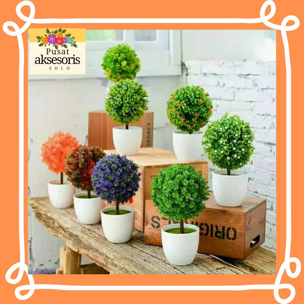 Jual TANAMAN BUNGA BULAT HIAS RUMAH BUNGA PLASTIK DEKORASI RUMAH IMPORT ...