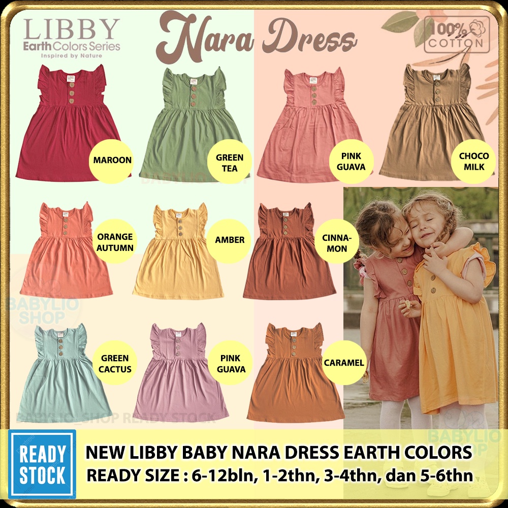 Jual Libby Baby Nara Dress Earth Color Dress Anak Perempuan Daster ...