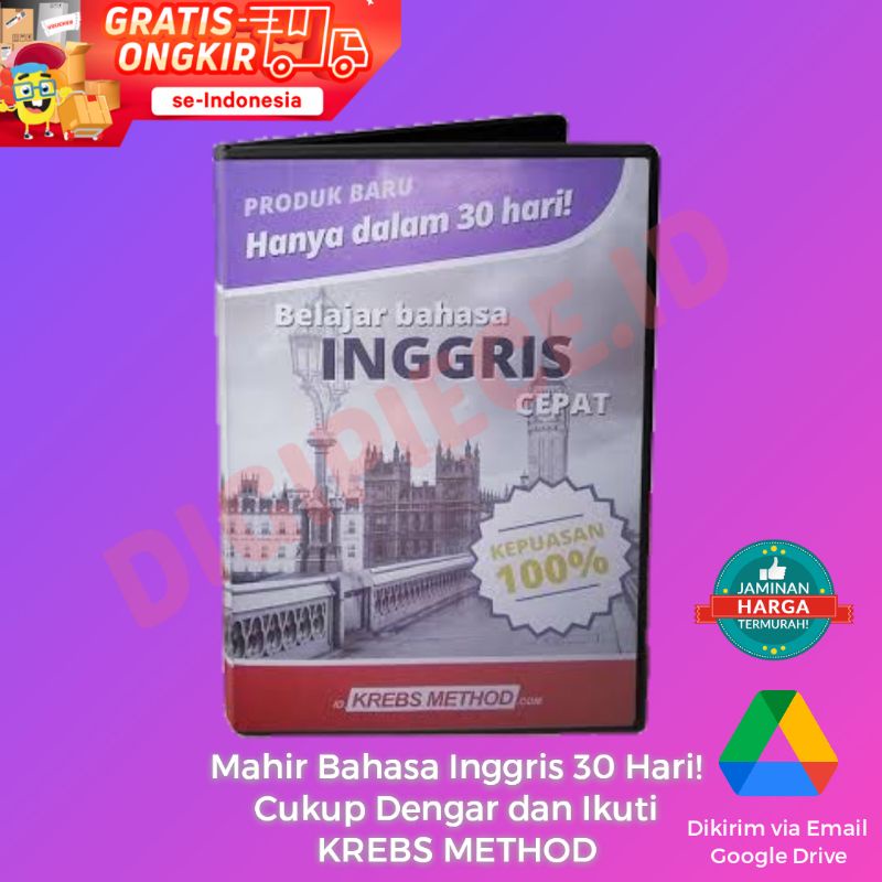 Jual BELAJAR BAHASA INGGRIS KILAT Metode EMIL KREBS - Mahir Bahasa Inggris 30 Hari Cukup Dengar ...