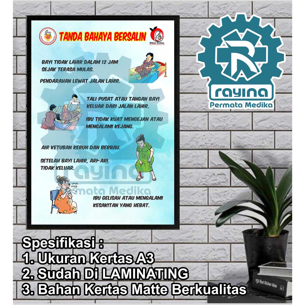Jual Poster Tanda Bahaya Bersalin | Shopee Indonesia