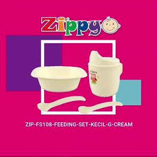 Jual Zippy Feeding Set Kecil Alat makan Bayi 4 Pcs Bahan Polypropylene ...