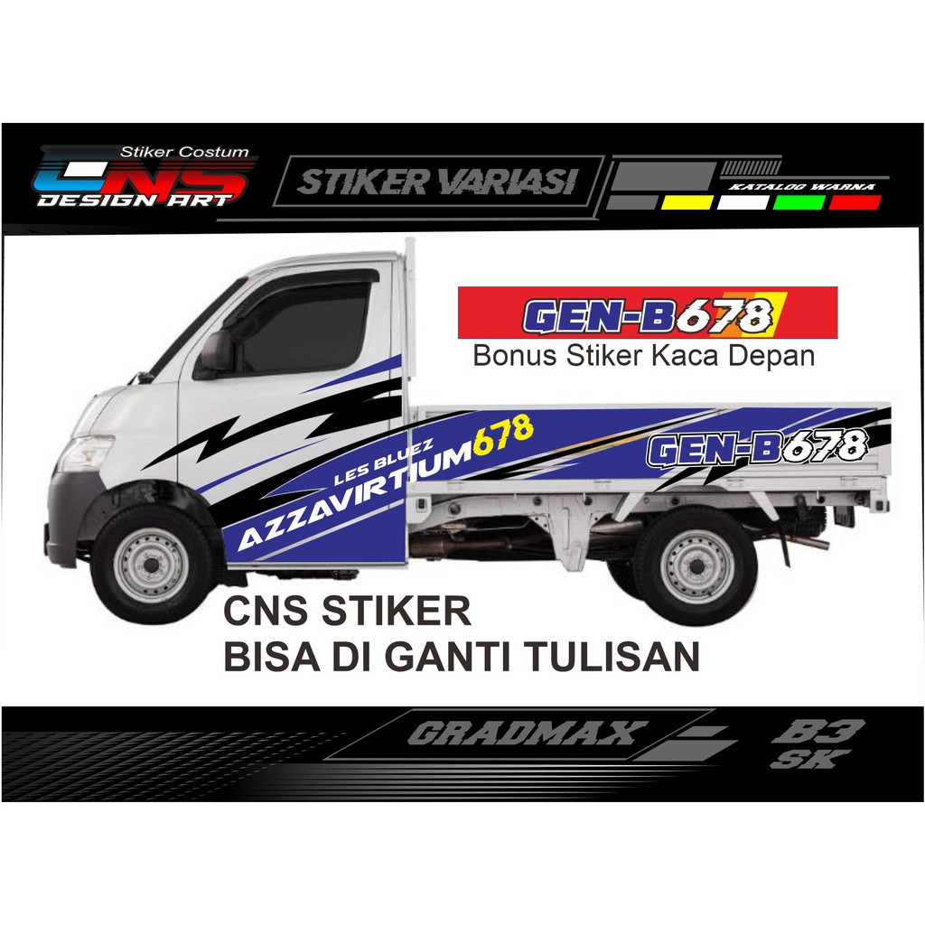 Jual stiker gradmax pick up - sticker gradmax pick up - stiker decal ...