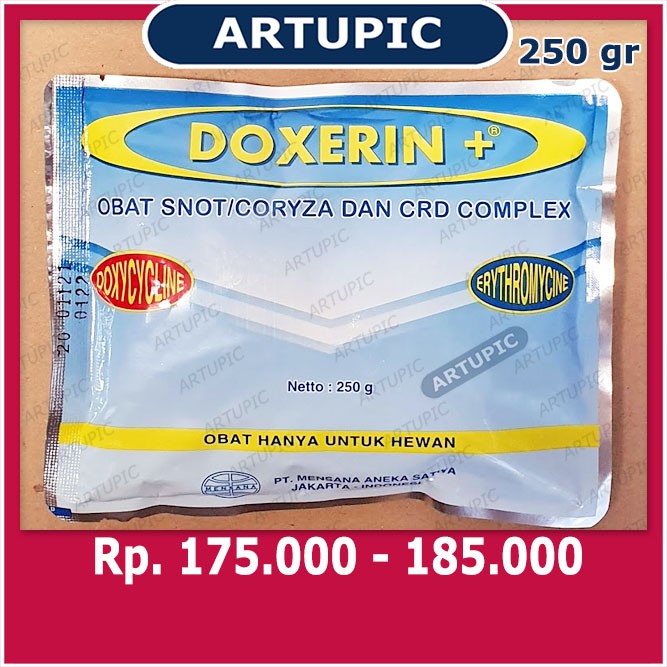 Doxerin Plus 250 gram Obat Snot Coryza CRD Complex Pernafasan Unggas ...
