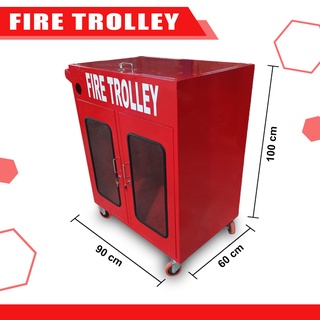 Jual Fire Trolley / Troli APAR / Trolley Fire Extinguisher / Lemari ...