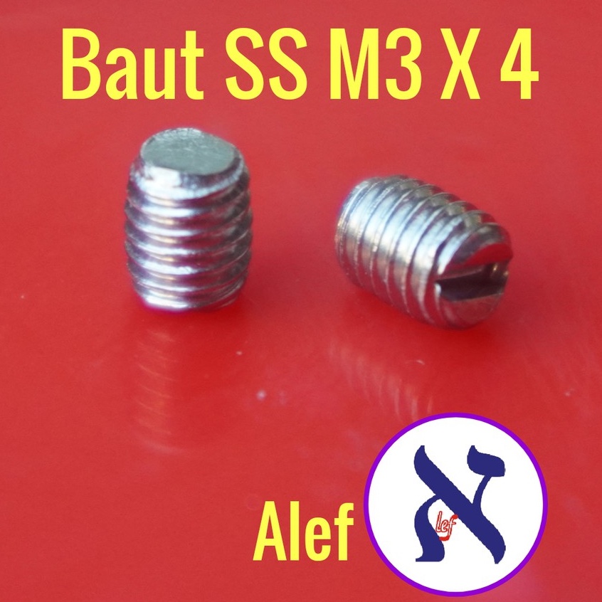 Jual 10Pcs Baut Tanam M3 x 4 min minus Stenlis 3 x 4 mm | Shopee Indonesia