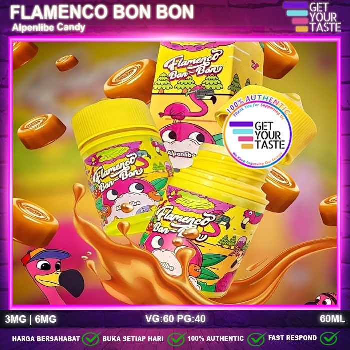 Jual Liquid Flamenco Bon Bon Alpenlibe 60ML Flamengo by Radix | Shopee ...
