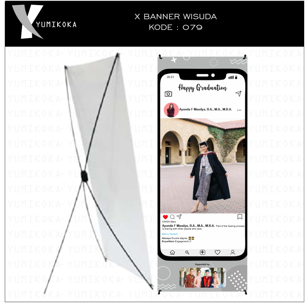 Jual PAKET STAND BANNER XBANNER ACARA WISUDA KELULUSAN PROTOKOL ...