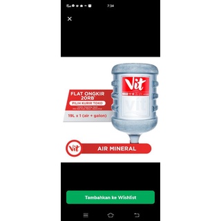 Jual danone aqua galon VIT gallon air mineral kemasan 20 isi ulang ...
