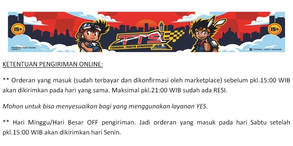 Toko Online Terminal Tamiya Semarang | Shopee Indonesia