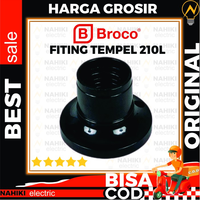 Jual (COD) FITTING LAMPU BROCO PLAFON FITING CEILING LAMP HOLDER GROSIR ...