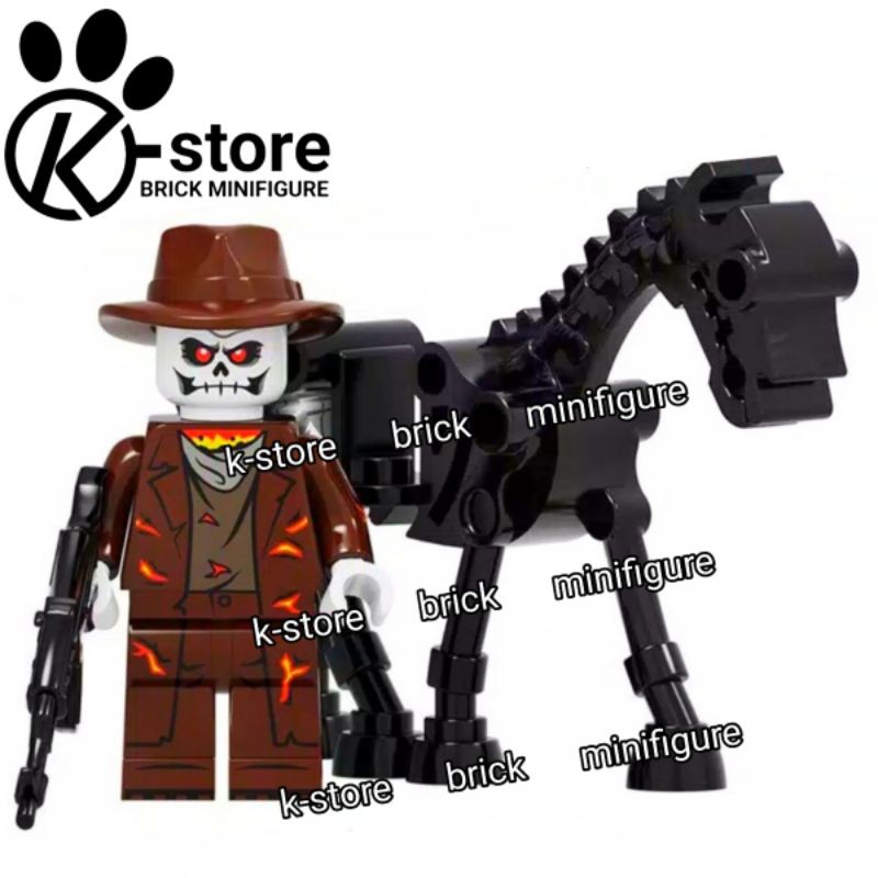 Jual lego ghost rider ghostrider carter slade minifigure and fire horse ...