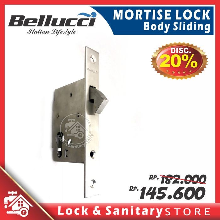 Jual Mortise Lock Sliding BELLUCCI BLC 50 SS + CYL Pintu Geser Sliding ...