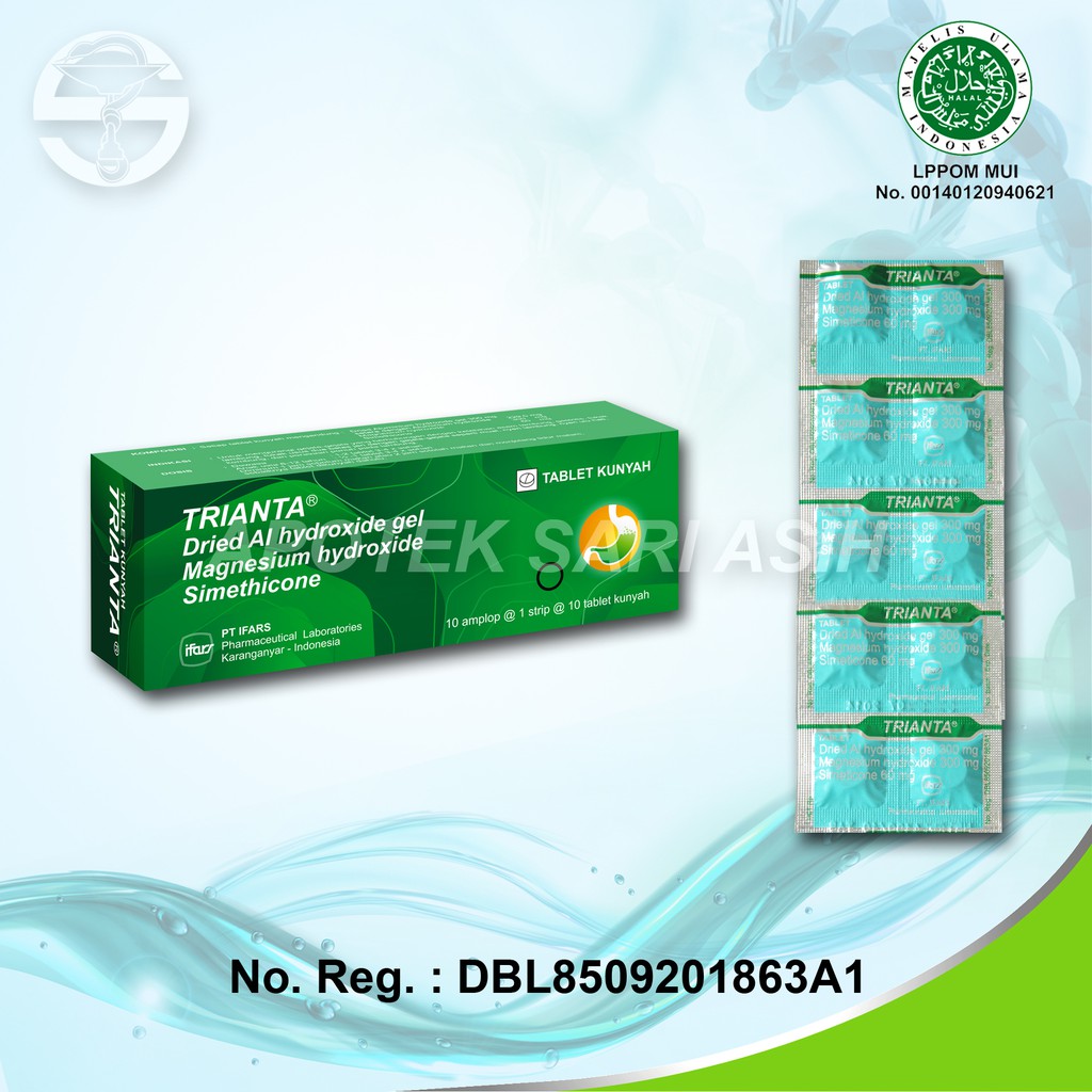 Jual TRIANTA tablet Ifars STRIP isi 10 alumunium hidroksida ...