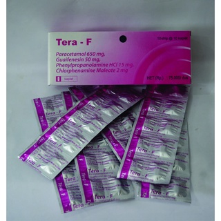 Jual Tera-F / Tera F Tablet (Obat Batuk, Flu, Demam dan Sakit Kepala ...