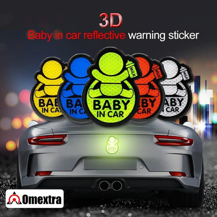 Jual Reflective Sticker BABY Stiker Reflektor Warning Reflector Stiker ...
