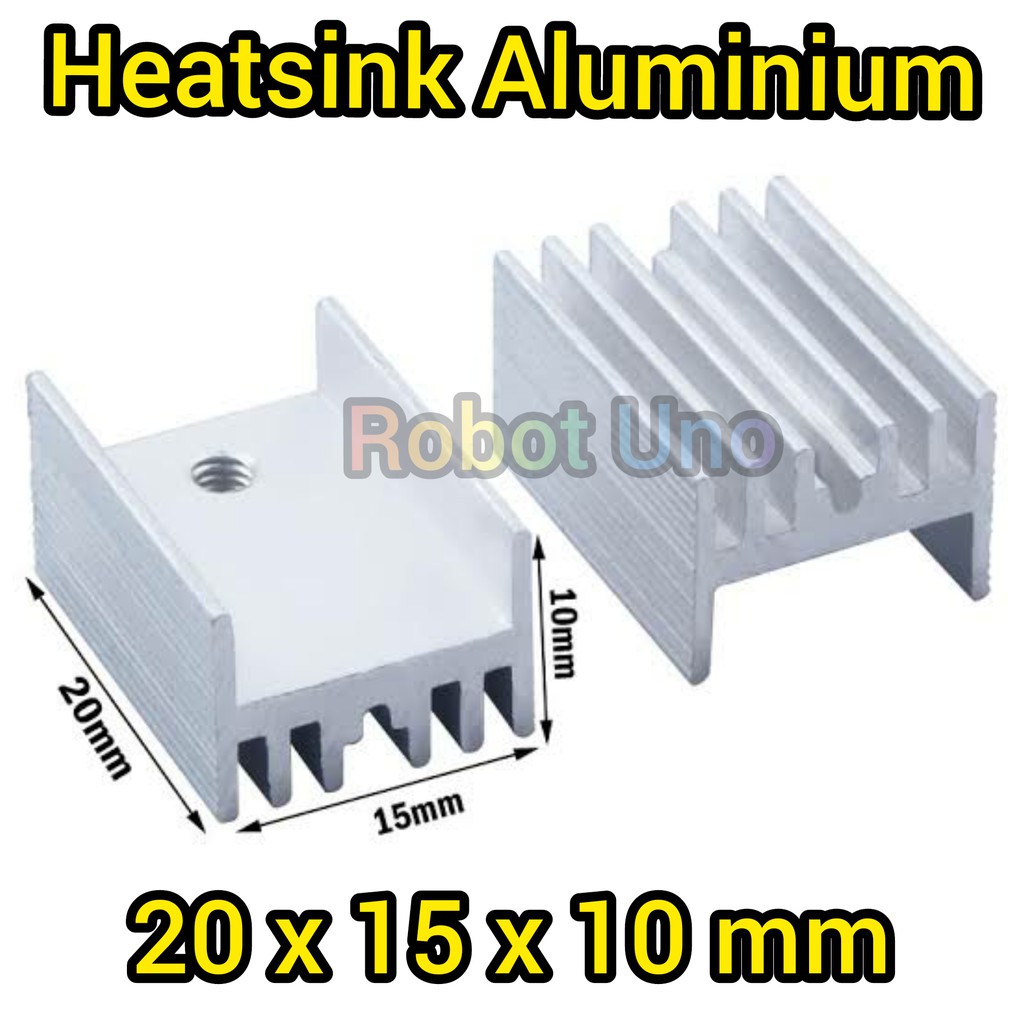 Jual Heatsink Aluminium 20x15x10mm Pendingin Cooling Sirip | Shopee ...
