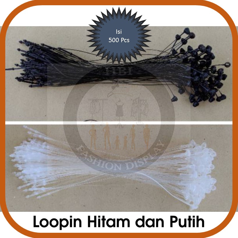 Jual Tali Loop Pin Hangtag Pengait Label Baju isi 500 Pcs Indonesia ...