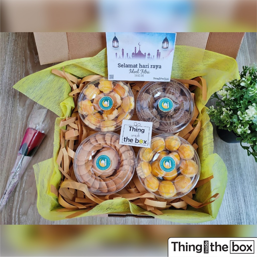 Jual Kotak Hadiah Parcel Lebaran kue kering cookies murah gift box ...