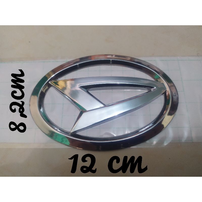 Jual logo emblem depan dan belakang 12 cm daihatsu xenia 2004 - 2012 ...