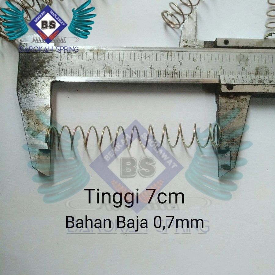 Jual Per Spring Tekan Baja 0,7mm 7cm | Shopee Indonesia