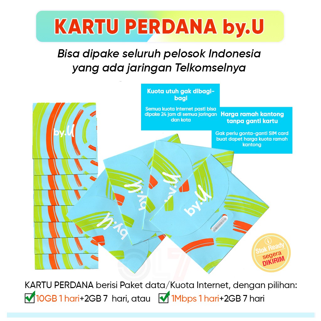 [Gratis Ongkir] Kartu Perdana by.U - Sim Card byU [12GB] | Shopee Indonesia