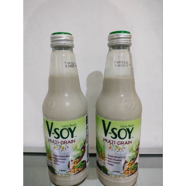 Jual Susu Kedelai V-Soy Multigrain kemasan botol kaca 300 ml Indonesia ...