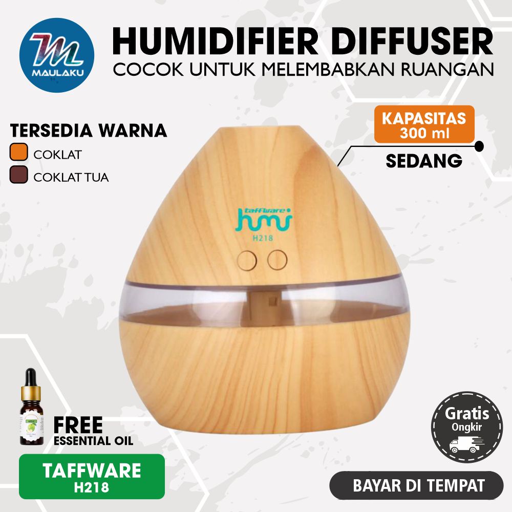Jual Humidifier Diffuser Aromaterapi Wood Kayu Aromatherapy Essential ...