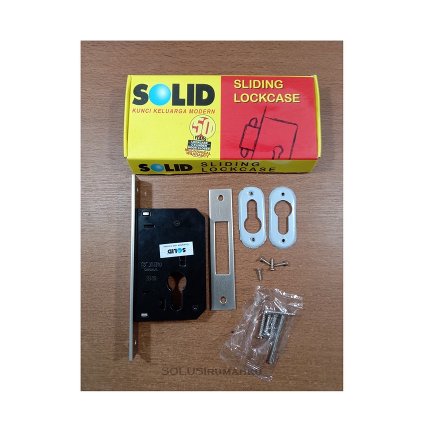 Jual SOLID Body Kunci Pintu Geser ( TANPA SILINDER ) / SLIDING Lockcase ...