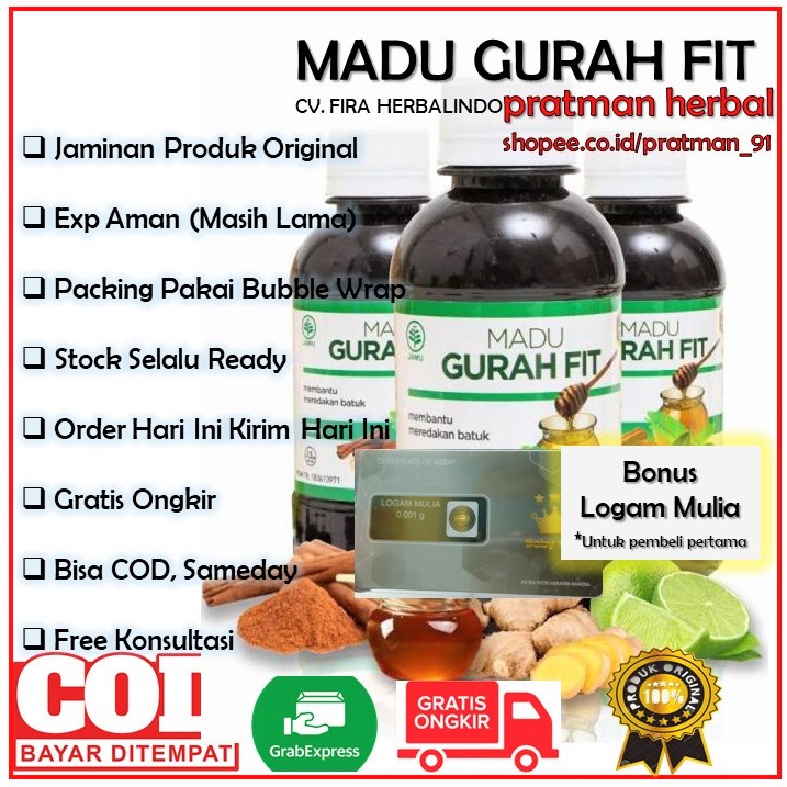 Jual Madu Gurah Fit Original Madu Untuk Solusi Atasi Masalah Pernafasan ...