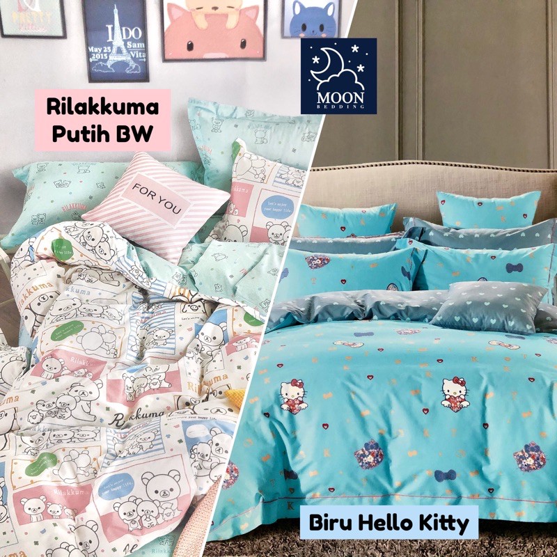 Jual moon kain sprei meteran katun jepang hartex rilakkuma bear komik ...