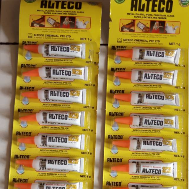Jual 12 pcs Lem Alteco / Super Glue ALTECO aq | Shopee Indonesia