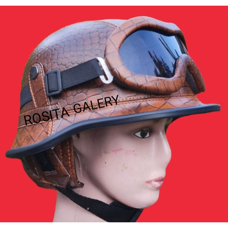 Jual HELM RETRO MELINIAL KLASIK NAZI/HELM KLASIK/HELM RETRO/HELM/HELM ...
