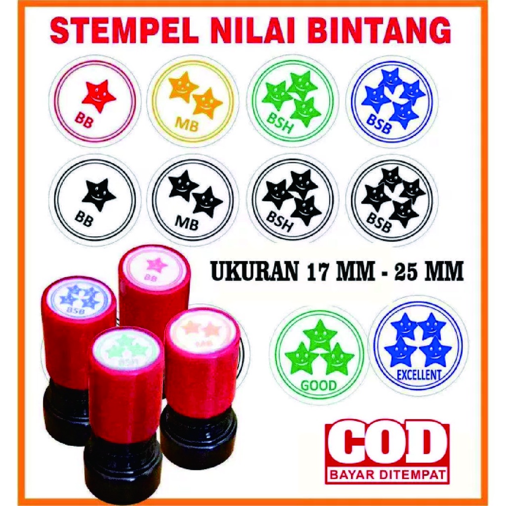 Jual PAKET STEMPEL PENILAIAN BINTANG TK & PAUD ANAK SD | Shopee Indonesia