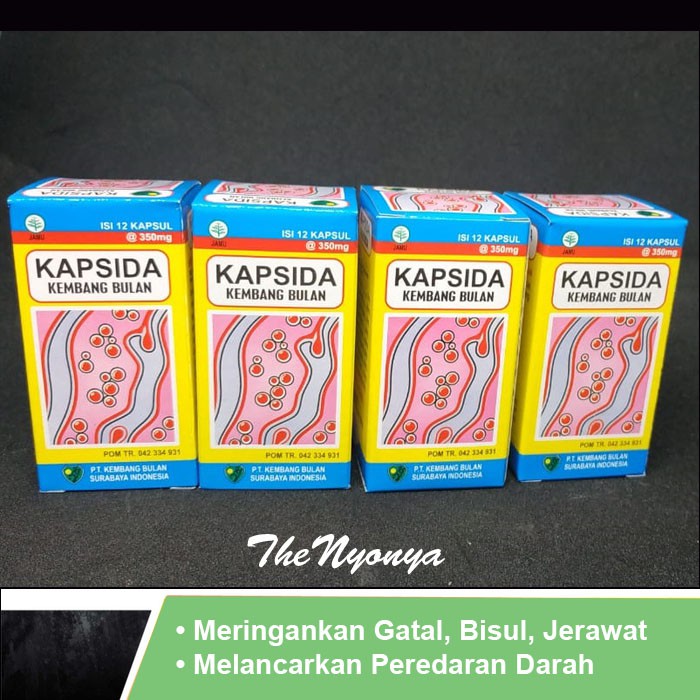 Jual Kapsul Bersih Darah KAPSIDA Obat Jerawat Gatal Kembang Bulan ...