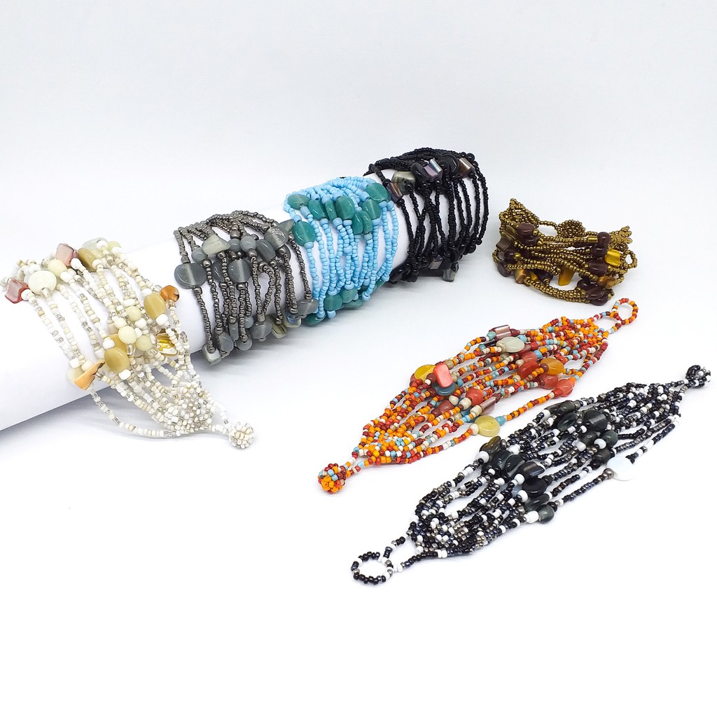 Jual Gelang Manik Monte Etnik Handmade Khas Bali (Sosor Full Batu ...