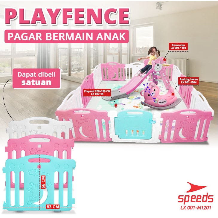 Jual JUAL SATUAN Pagar Speeds x Molion Pagar Bermain Anak Pagar Bayi ...
