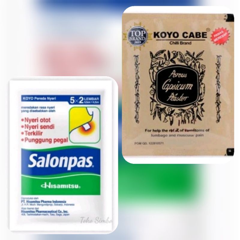 Jual Koyo Cabe 1scht isi 10lbr /Salonpas koyo 1scht isi 10lembar ...
