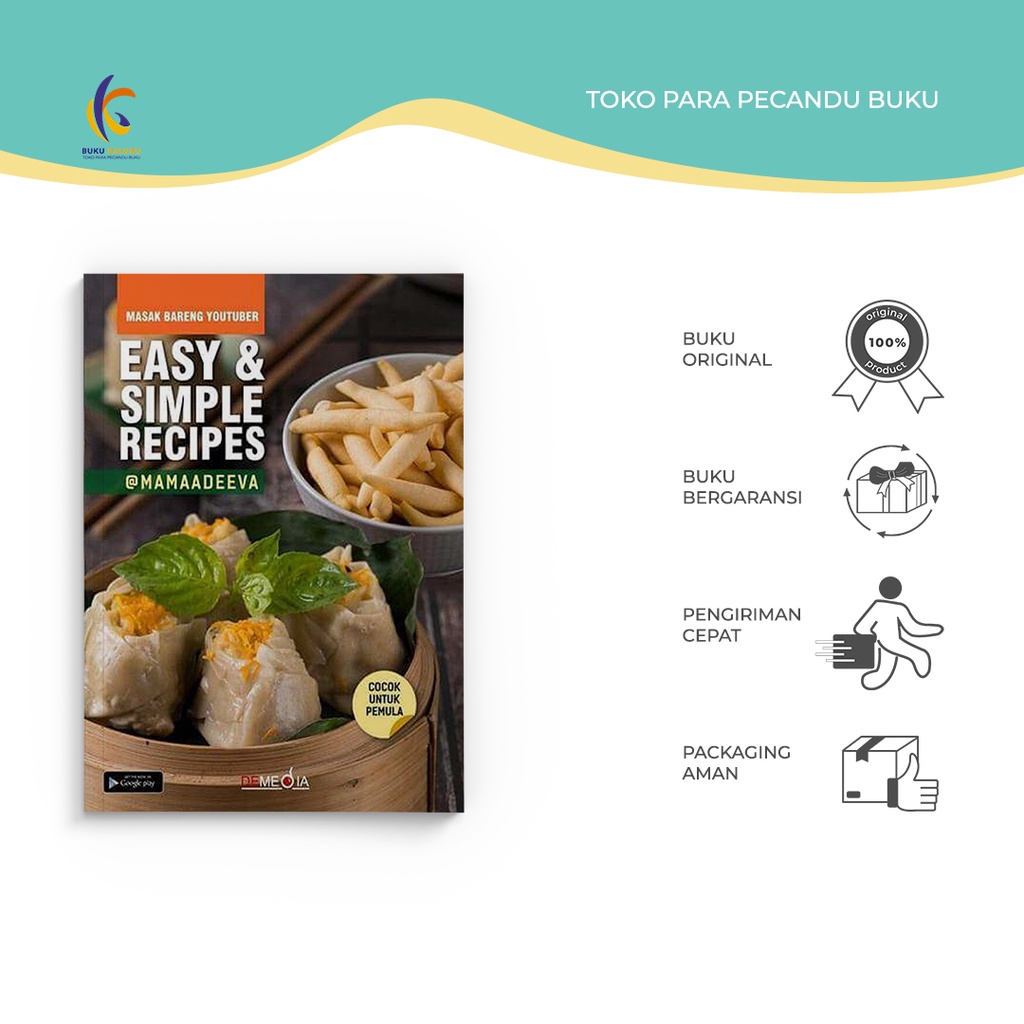 Jual Buku Resep Masakan - Easy & Simple Recipes - Demedia Pustaka - Mamaa Deeva - Buku Kaluku ...
