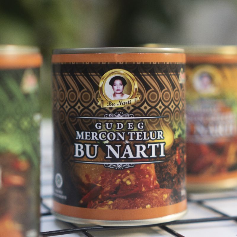 Jual Gudek mercon Telur bu Narti- Gudeg kaleng Jogja 300g oleh oleh ...
