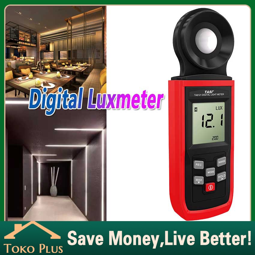 Jual Digital Lux Meter LCD Display Handheld Illuminometer Luminometer Photometer Pengukur ...
