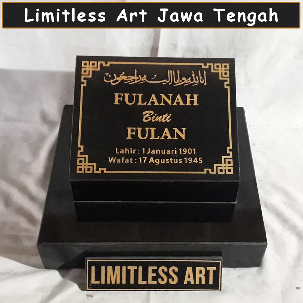 Jual GRATIS PACKING KAYU Batu Nisan FULL GRANIT 20 x 25 Nissan Makam ...