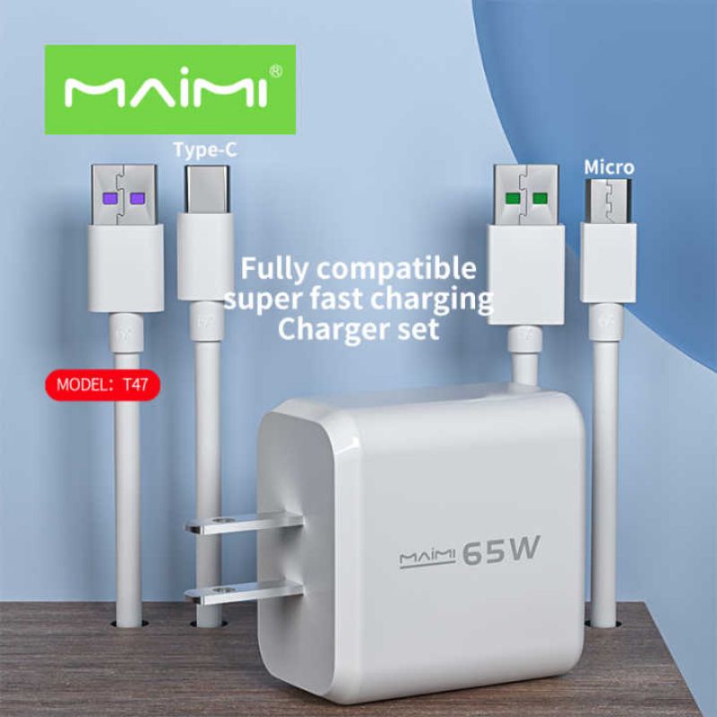 Jual Charger Maimi T47 Micro Type dan Ios | Shopee Indonesia