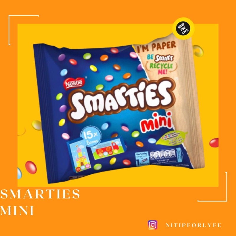 Jual Smarties Mini fun size perpack | Shopee Indonesia