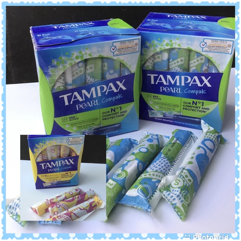 Jual Tampax Pearl Compak Tampons Dengan Aplikator - Reguler/Super - box ...
