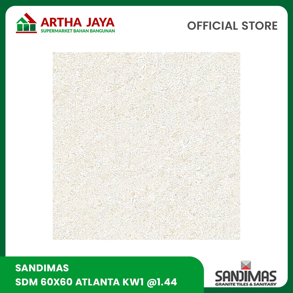 Jual Sandimas Granit Ubin Lantai 60x60 Atlanta KW1 @1.44m2 (Floor Tile ...