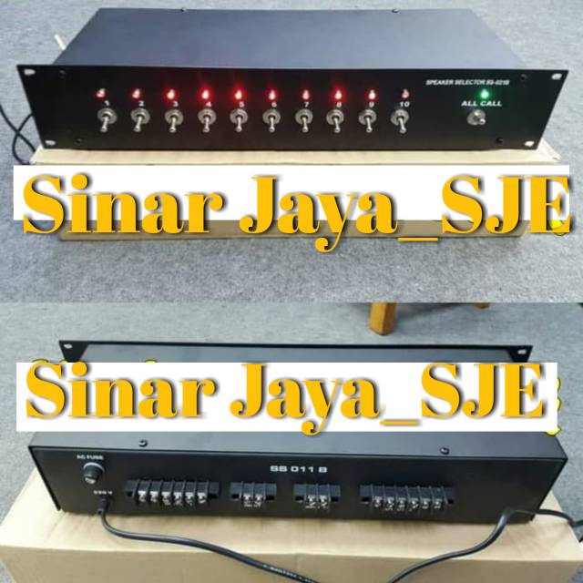 Jual speaker selector ss 021b-ss 011b 10 channel PA system | Shopee Indonesia